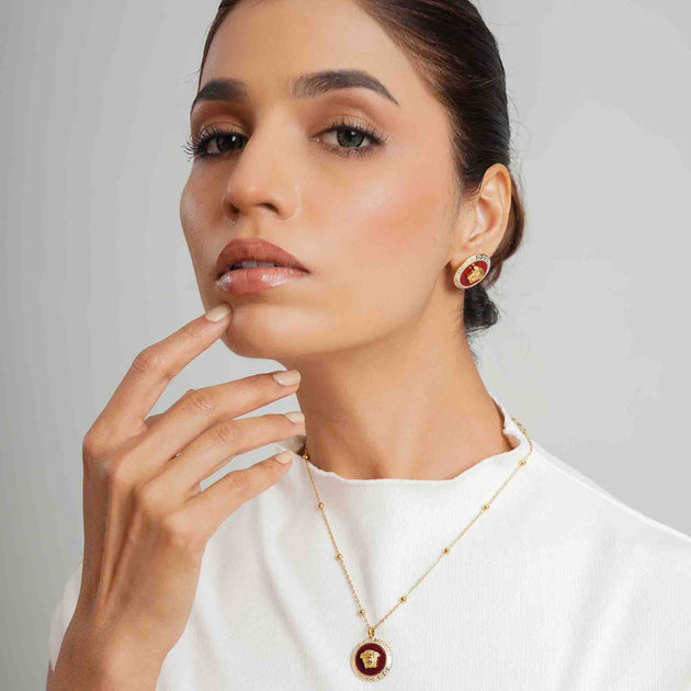 Empress Paris Red And Gold Set – Matree by Neha Wahi